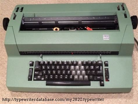 IBM Selectric II On The Typewriter Database