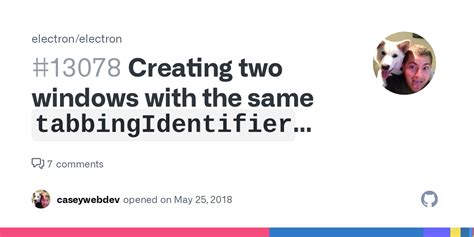Creating Two Windows With The Same `tabbingidentifier` Does Not Group