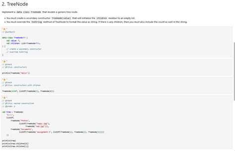 Solved Implement A Data Class Treenode That Models A Generic