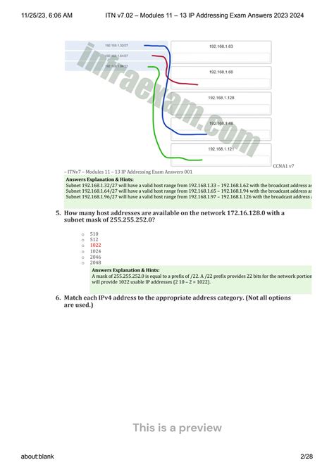 solution itn v7 02 modules 11 13 ip addressing exam answers 2023