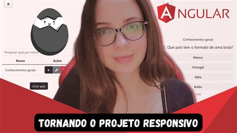 Projeto 1 Angular Responsividade 16 Youtube
