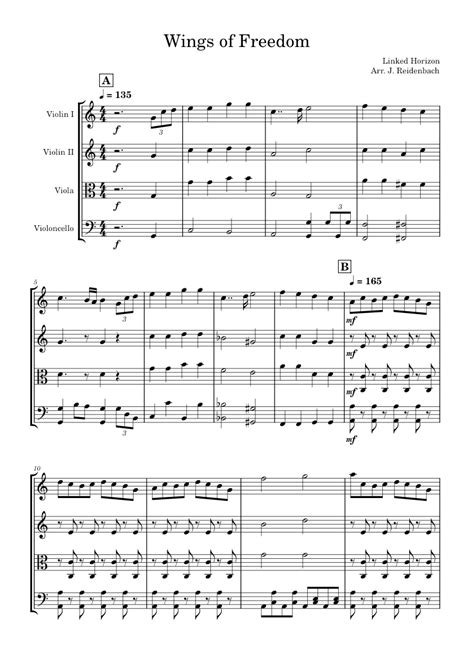 Jiyuu No Tsubasa Attack On Titan Op2 Linked Horizon Sheet Music For