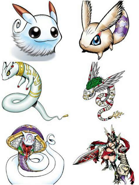 My Mervamon Evolution Line By Udinbono On Deviantart