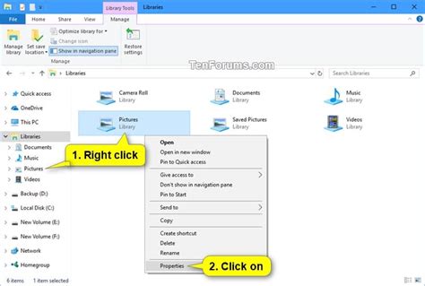 Hide Or Show A Library In Navigation Pane In Windows Tutorials