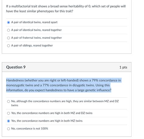 Solved If A Multifactorial Trait Shows A Broad Sense