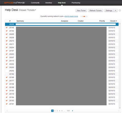 Orange Tick Closed Ticket [bug] Spiceworks Support Spiceworks Community