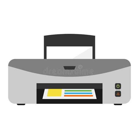 Printer Vector Illustration Stock Vector Illustration Of Flat