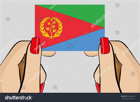 Illustrated Pop Art Hand Holding Flag Stock Illustration 539683429 Shutterstock