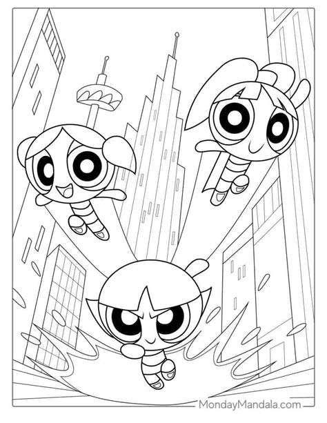 28 Powerpuff Girls Coloring Pages Free Pdf Printables
