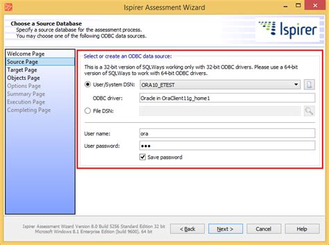how to use the assessment wizard tool for databases [ispirer migration knowledge base]