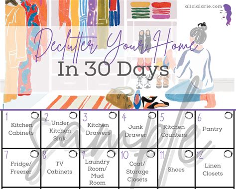 30 Day Challenge To A Decluttered Home