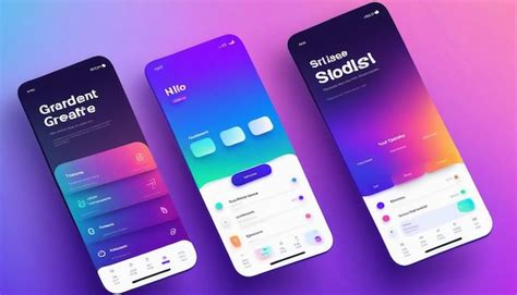 Set Of Screens For Smart App Premium Ai Generated Image