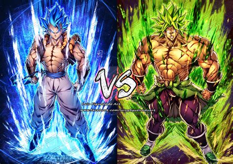 Gogeta Blue Vs Broly Ssj By Inkartluis On Deviantart
