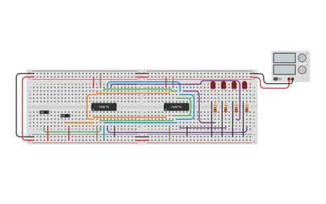 Circuit Design 4 Bit Parallel In Parallel Out Shift Register Tinkercad