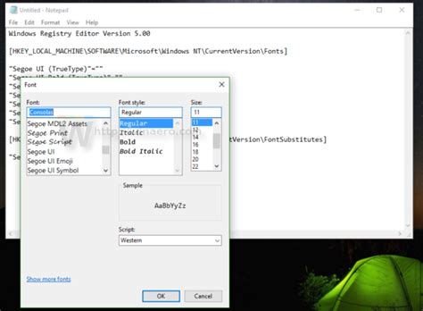 How To Change System Font In Windows 10