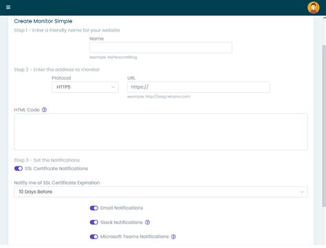 Create Monitor Simple Netumo Documentation
