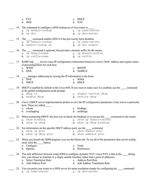 Ccna Network Services Questions Rtf Computer Networking Computing