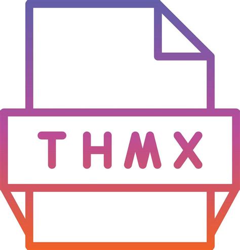 Thmx File Format Icon 15692875 Vector Art At Vecteezy