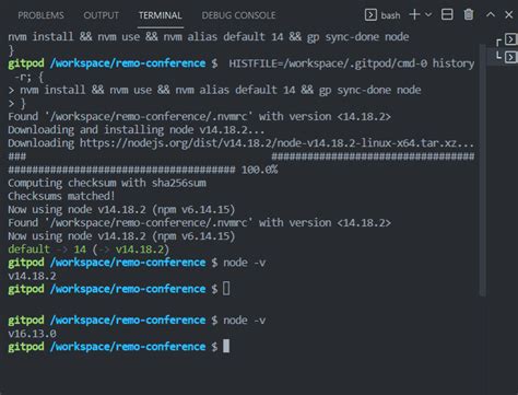 Nvm Changes Do Not Persists Issue 7459 Gitpod Io Gitpod GitHub