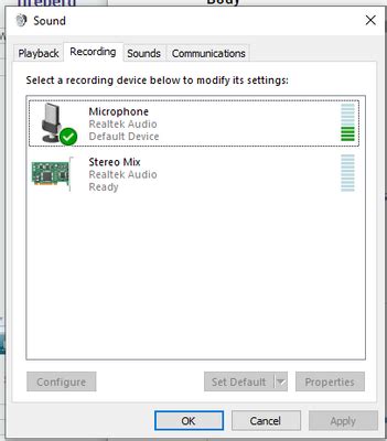 Internal Microphone Not Recording DELL Technologies