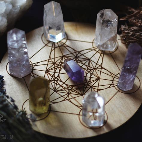 Crystal Grid Metatrons Cube Pandora Witch Shop