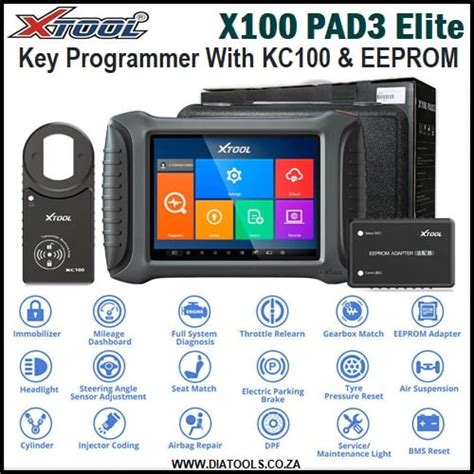 Xtool X100 Pad3 Elite Key Programmer With Kc100 And Eeprom