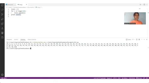 How To Create A List Of Numbers Using A For Loop In Python Kandi Use Case Youtube
