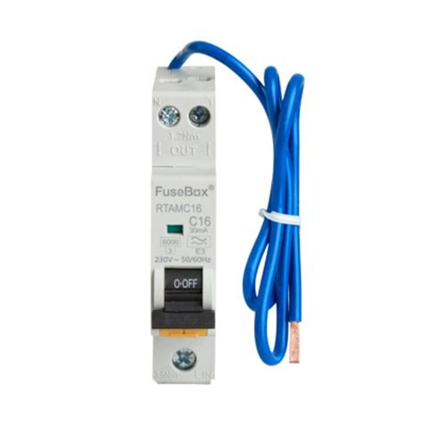 Fusebox Mini Rcbo 16a 30ma 6ka Type A C Curve Dtr Electrical Supplies