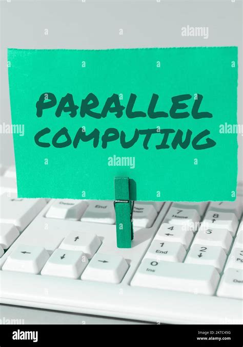 Sign Displaying Parallel Computing Business Concept Simultaneous