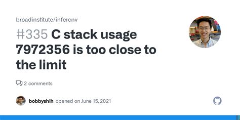 C Stack Usage 7972356 Is Too Close To The Limit · Issue 335