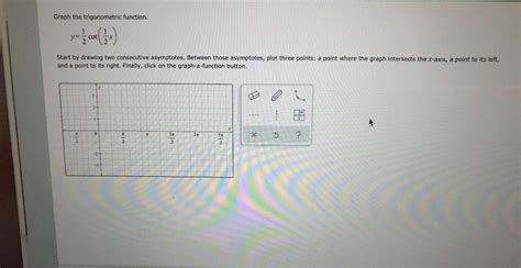 Solved Graph The Trigonometric Function Ycot Start By