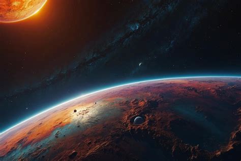 A Mysterious Exoplanet With A Ring System Premium Ai Generated Image