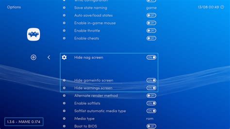 Retroarch Mame Disable Info Screens Emulation LaunchBox Community Forums
