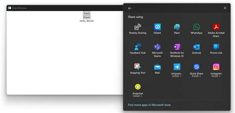 Calling Windows Shareui Dialog From Unity On Windows 10 11 On Non Uwp Build Target Unity