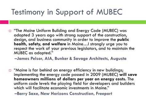 PPT Adopt MUBEC Locally MUBEC Maine Uniform Building Energy Code PowerPoint Presentation ID