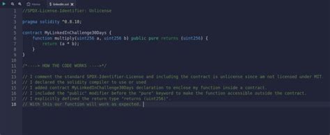 Isa Hassan On Linkedin Solidity Blockchaindevelopment 30daychallenge