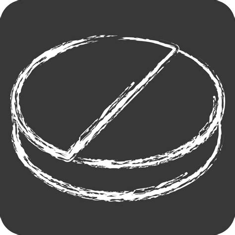 Icon Ecstasy Related To Addiction Dictionary Symbol Chalk Style