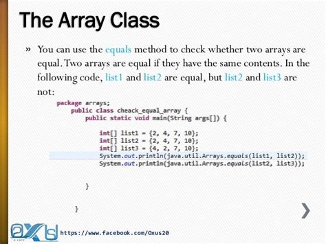 java arrays equals method example
