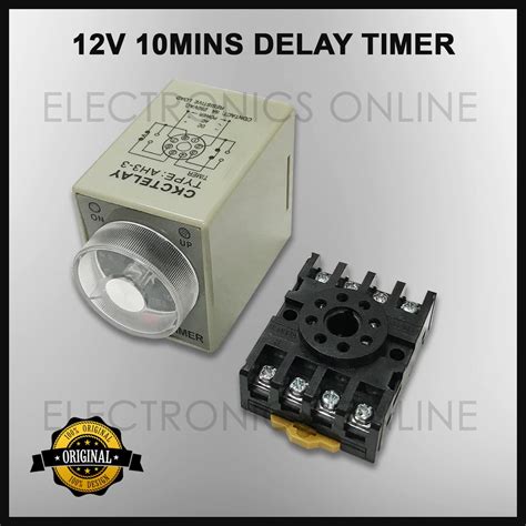 Adjustable 8 Pins 12v 10 Mins Ah3 3 Timer Delay Timer Din Timer Delay