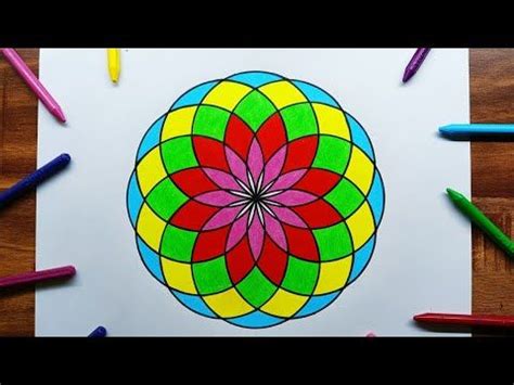Quick Easy Geometrical Design In Circle Drawing How To Draw Geometric Rangoli Design In