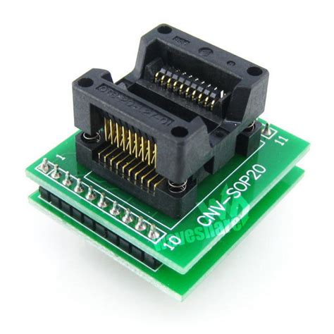 SOP20 TO DIP20 Enplas IC Programmer Adapter For SOP8 SOP20 SO8 SO20 SOIC8 SOIC20 Package