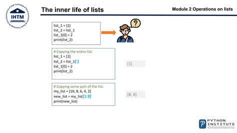 Python PCEP Operations On Lists PPT Free Download