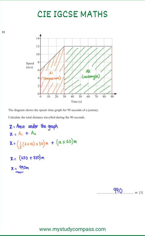 Cie Igcse Maths 058021mj20 Solved Past Paper Question 11