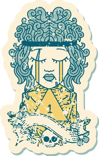 자연 하나의 D20 롤 일러스트레이션으로 우는 인간 야만인 굴리기에 대한 스톡 벡터 아트 및 기타 이미지 굴리기 마음이 산란해진 머리 Istock