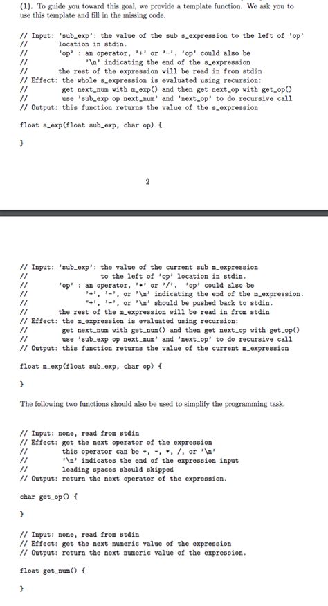 Solved 1 An Arithmetic Expression Is An Expression That