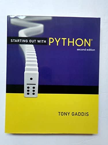 Starting Out Python By Tony Gaddis Abebooks
