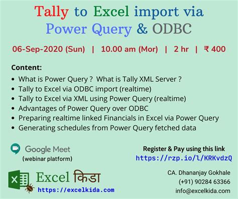 dhananjay gokhale on linkedin excel powerquery tally realtime