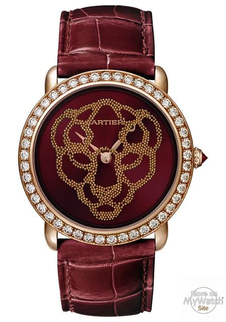 R V Lation D Une Panth Re Cartier Hpi Or Rose Diamants Bracelet Alligator