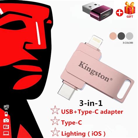 Kingston Expand Flash Drive Luxe Sdix70n 2tb 1tb 512gb 256gb Type C Adapter I O S Dedicated Usb