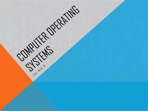 PPT Computer Operating Systems PowerPoint Presentation Free Download ID 1698732